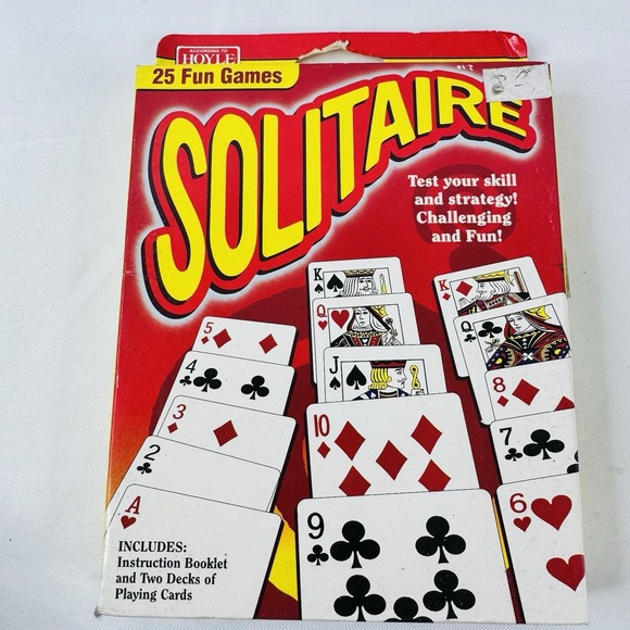 Hoyle | Games | Vintage Hoyle Solitaire 25 Fun Games With 2 Decks Of ...